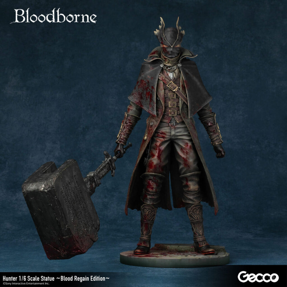 Bloodborne Gecco - Hunter 1/6 Scale Statue Blood Regain Edition ...