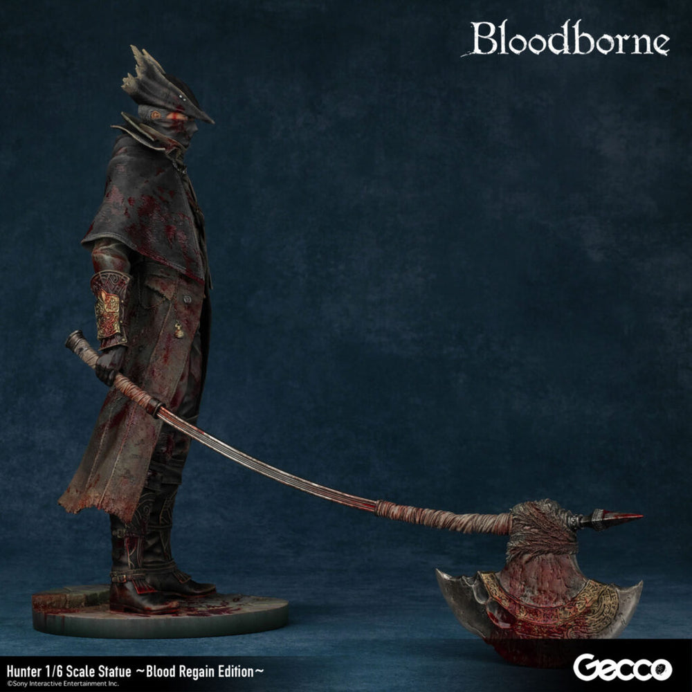 Bloodborne Gecco - Hunter 1/6 Scale Statue Blood Regain Edition ...