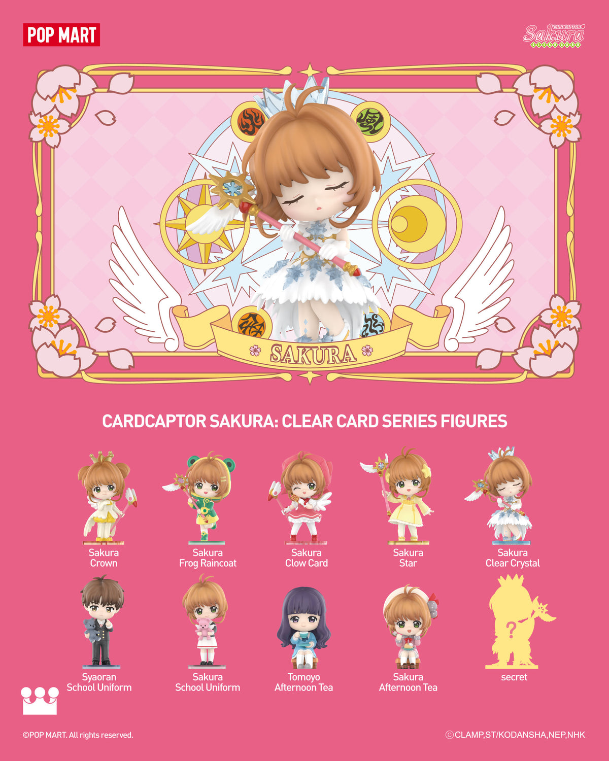 Cardcaptor Sakura Popmart - Cardcaptor Sakura Clear Card Series Set of ...