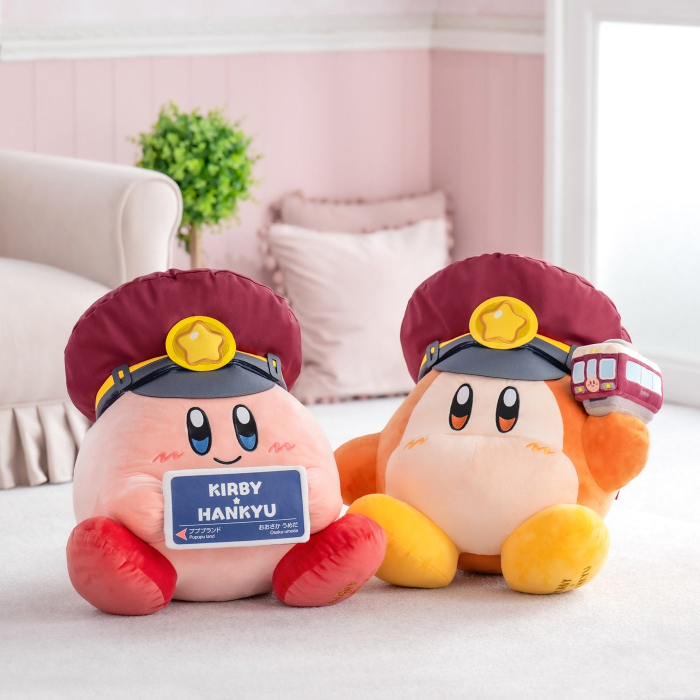 Kirby x Hankyu Railway Tour Guide Plushes - Kirby or Waddle Dee (2 Typ ...