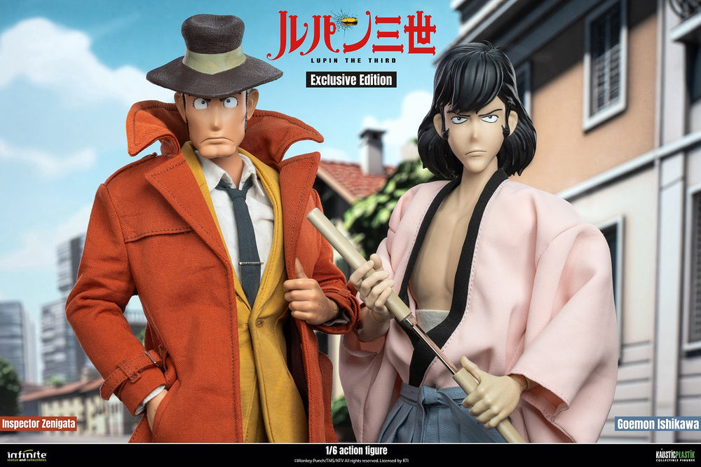 Lupin the Third Part 4 1/4 Scale Action Figure - Inspector Zenigata an ...
