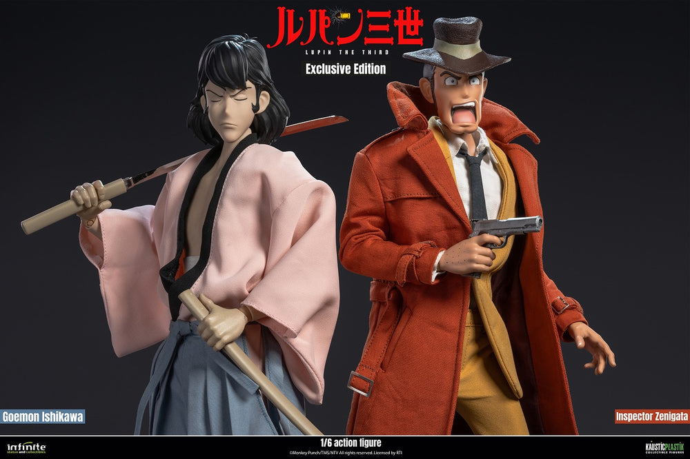 Lupin the Third Part 4 1/4 Scale Action Figure - Inspector Zenigata an ...
