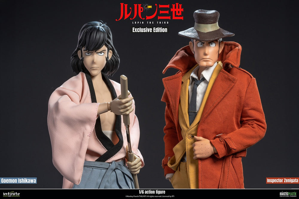 Lupin the Third Part 4 1/4 Scale Action Figure - Inspector Zenigata an ...