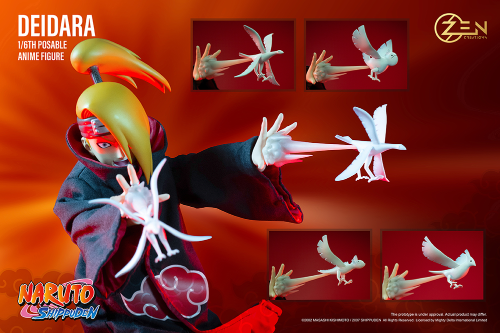 Naruto Shippuden PAF 1/6 Scale Action Figure - Deidara Regular or Delu ...