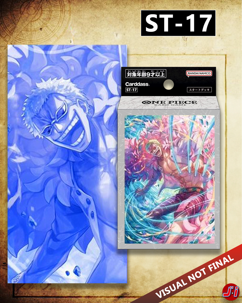 ONE PIECE CARD GAME STARTER DECK - BLUE DONQUIXOTE DOFLAMINGO ST-17 ...